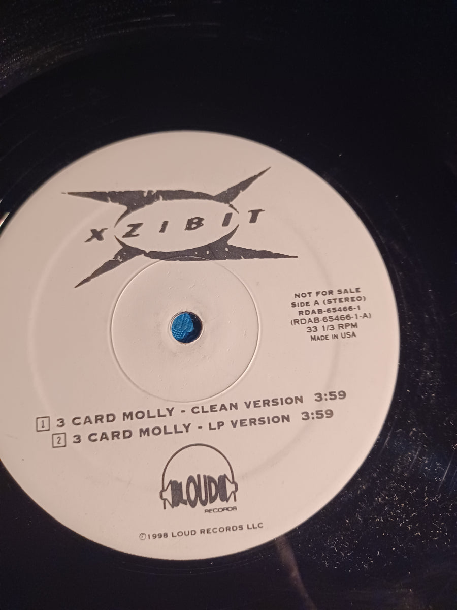 Xzibit 3 card Molly promo 12" 1998 – Kargo Fresh