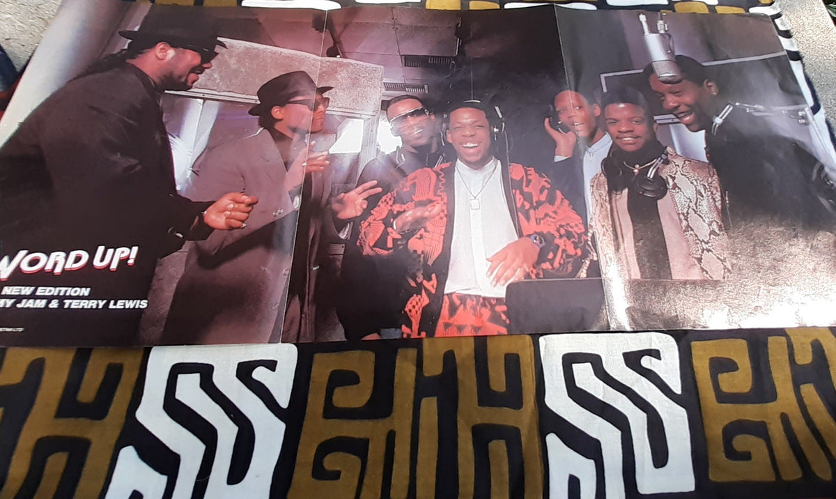 Vintage New Edition Word Up Magazine Poster 1988 – Kargo Fresh