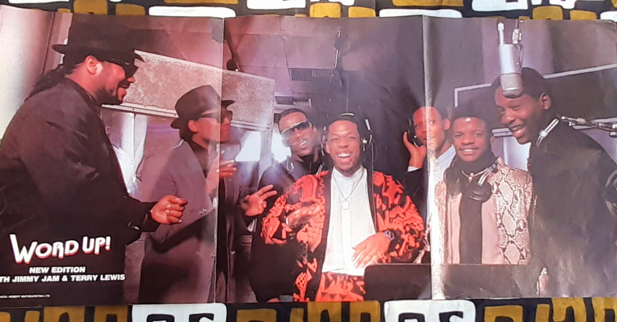 Vintage New Edition Word Up Magazine Poster 1988 – Kargo Fresh